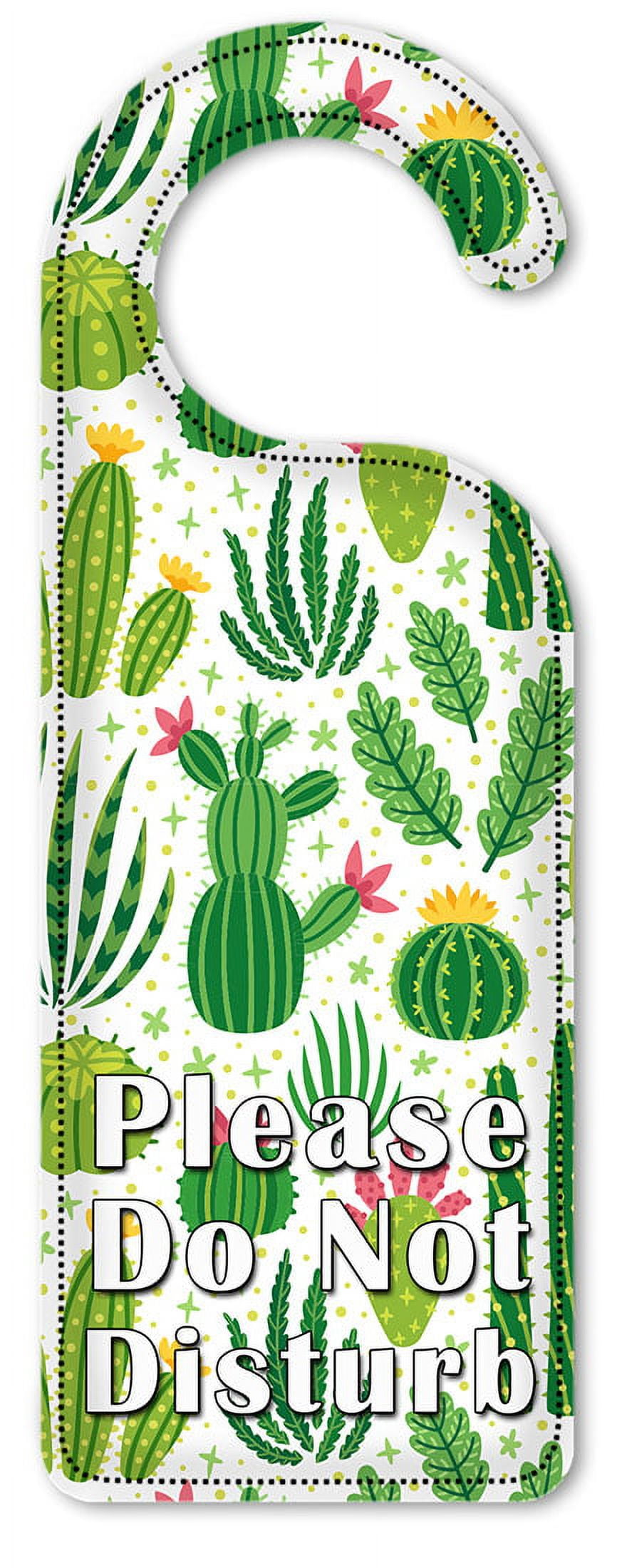 Do Not Disturb Door Knob Hanger Sign - Cactus - Walmart.com