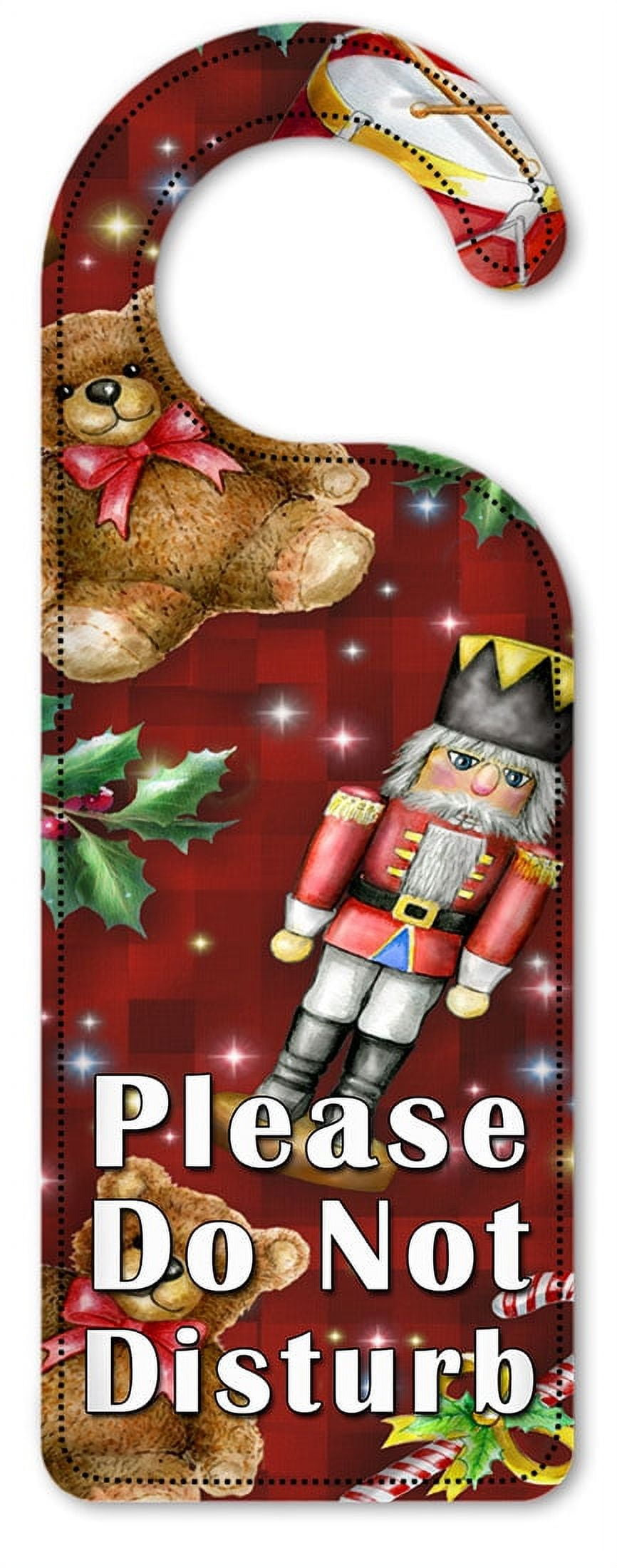 Do Not Disturb Door Knob Hanger Sign - Christmas II - Walmart.com