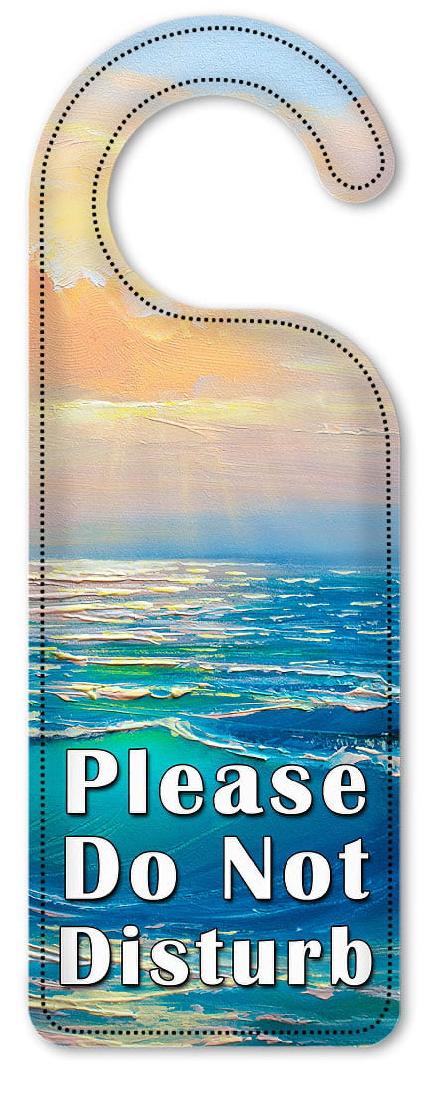 Do Not Disturb Door Knob Hanger Sign - Cliffside Sunrise - Walmart.com