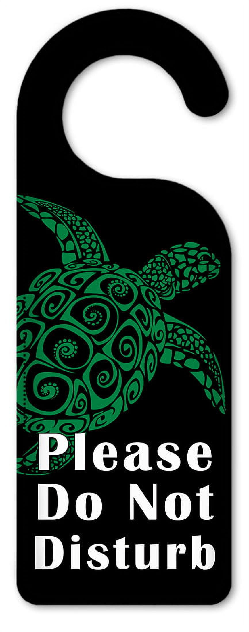 Do Not Disturb Door Knob Hanger Sign - Decorative Sea Turtle - Walmart.com
