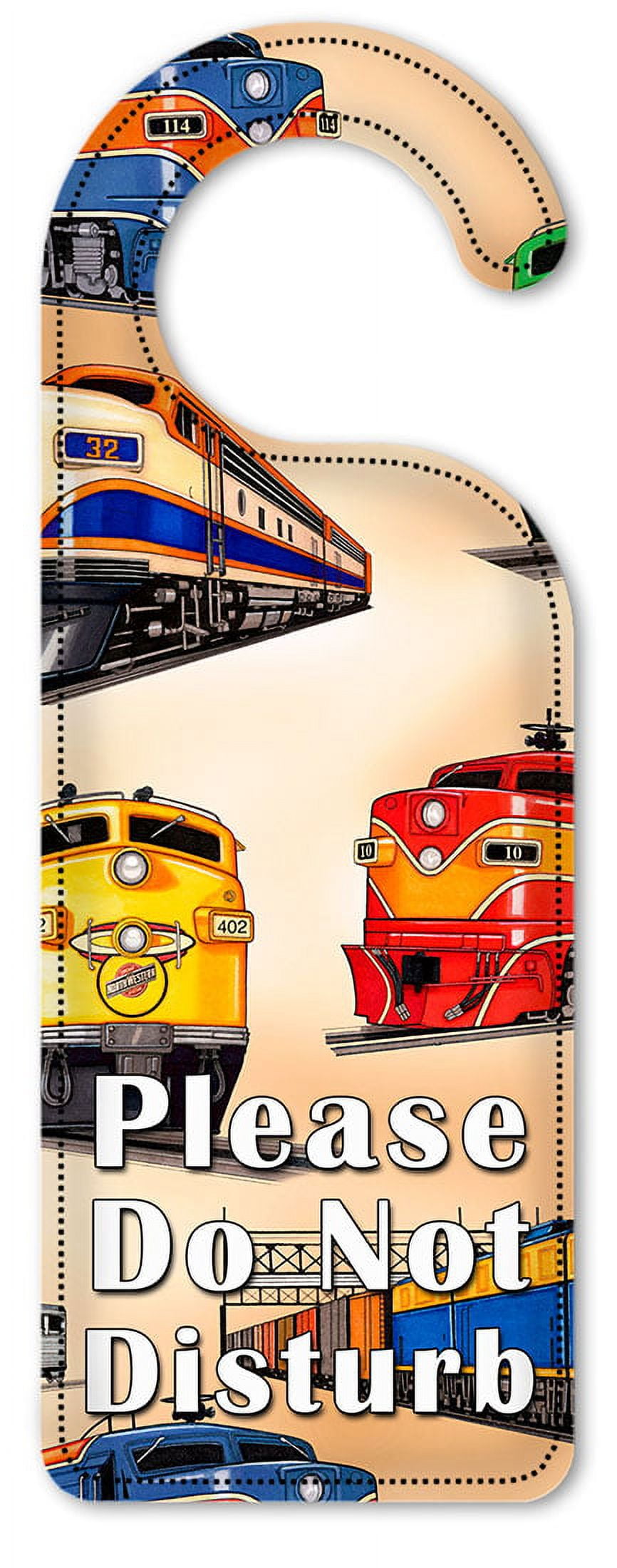 Do Not Disturb Door Knob Hanger Sign - Diesel Trains - Image by Dan ...