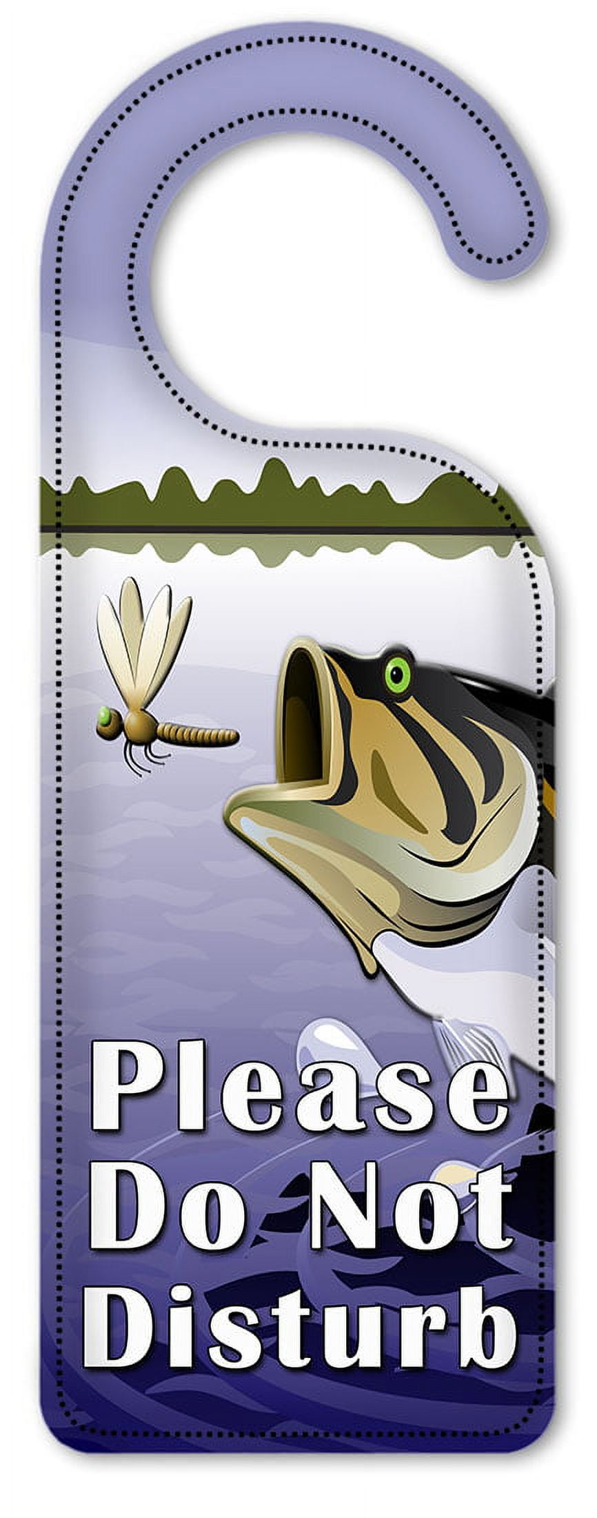 Do Not Disturb Door Knob Hanger Sign - Fish & Dragonfly - Walmart.com