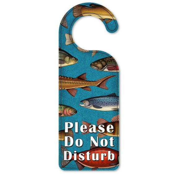 Do Not Disturb Door Knob Hanger Sign - Freshwater Fish - Image by Dan ...