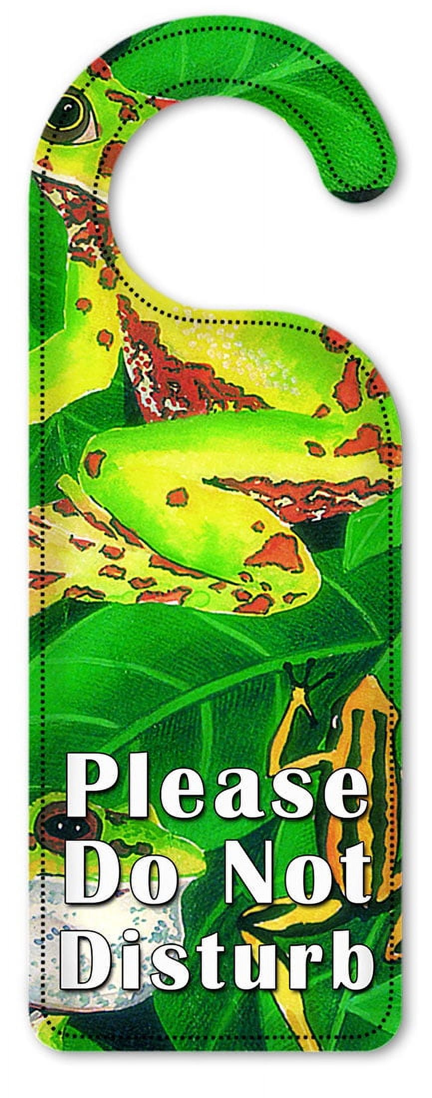 Do Not Disturb Door Knob Hanger Sign - Frogs - Walmart.com