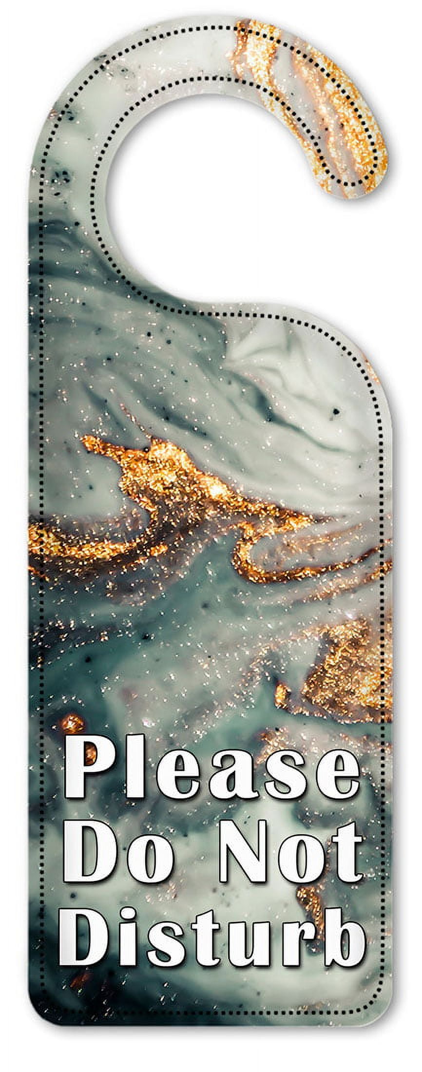Do Not Disturb Door Knob Hanger Sign - Gold Granite - Walmart.com