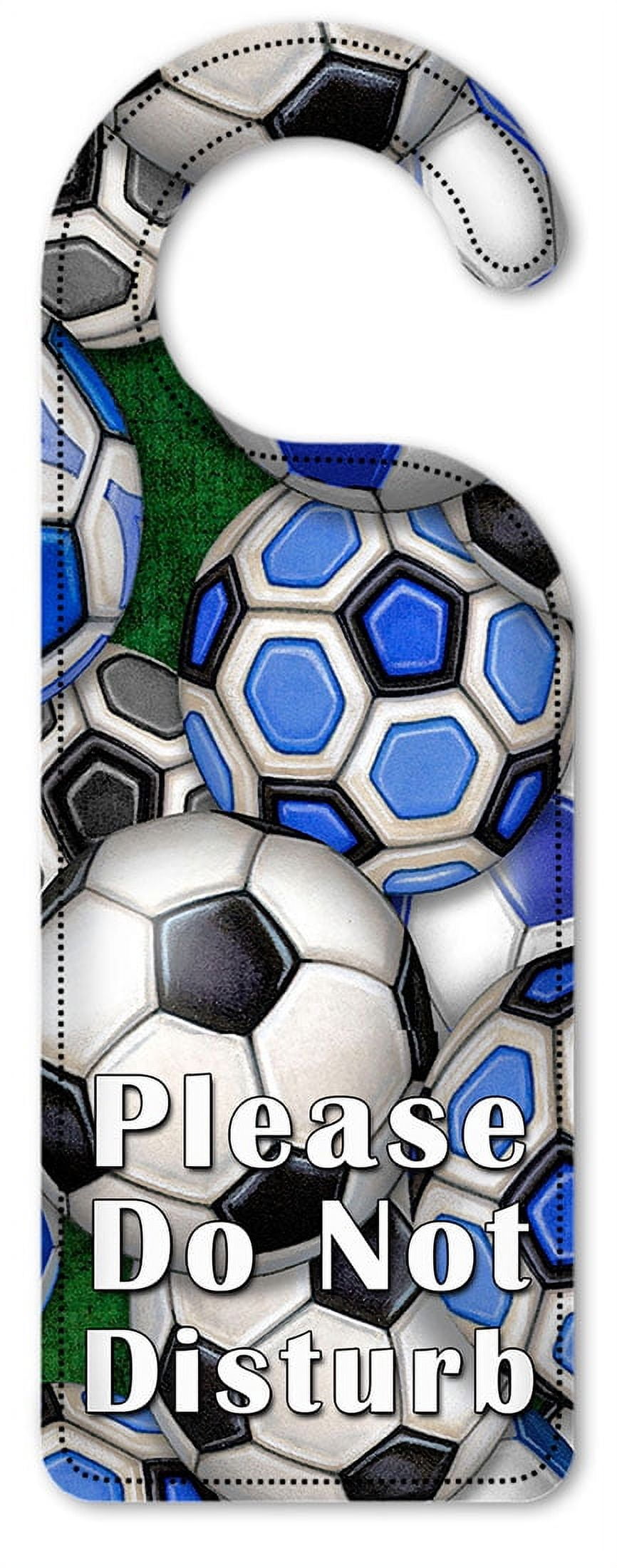 Do Not Disturb Door Knob Hanger Sign - International Soccer Balls ...