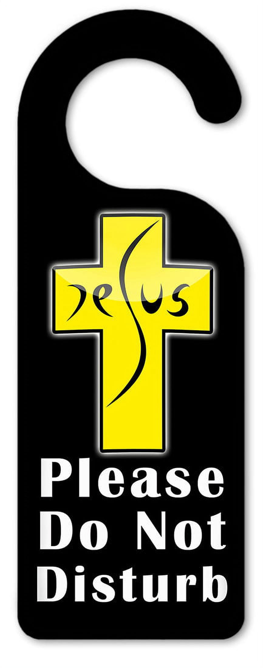 Do Not Disturb Door Knob Hanger Sign - Jesus - Walmart.com