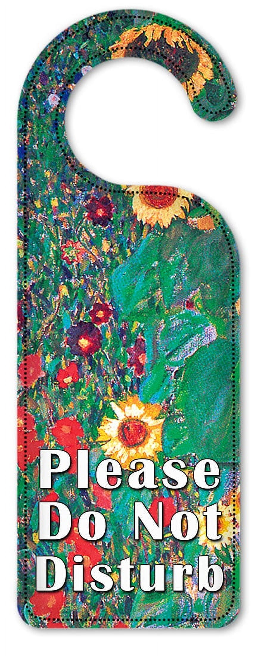 Do Not Disturb Door Knob Hanger Sign - Klimt: Sunflowers - Walmart.com