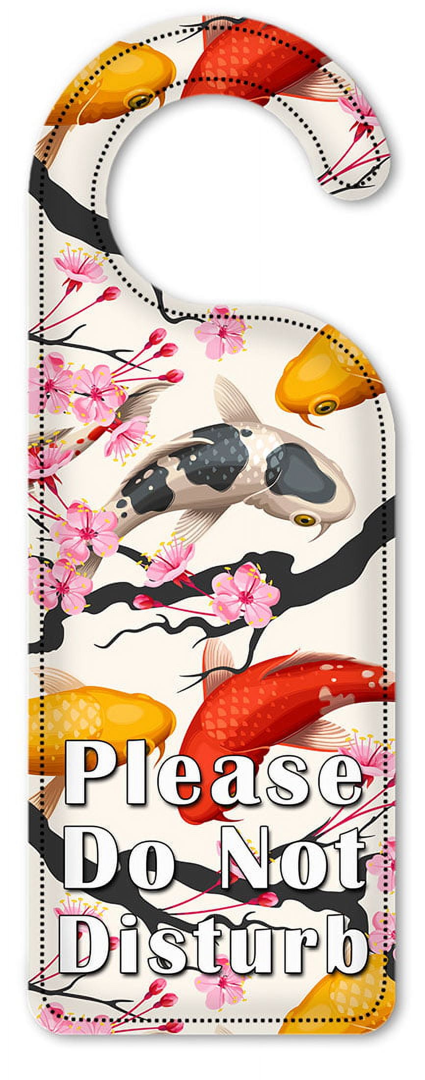 Do Not Disturb Door Knob Hanger Sign - Koi Fish - Walmart.com
