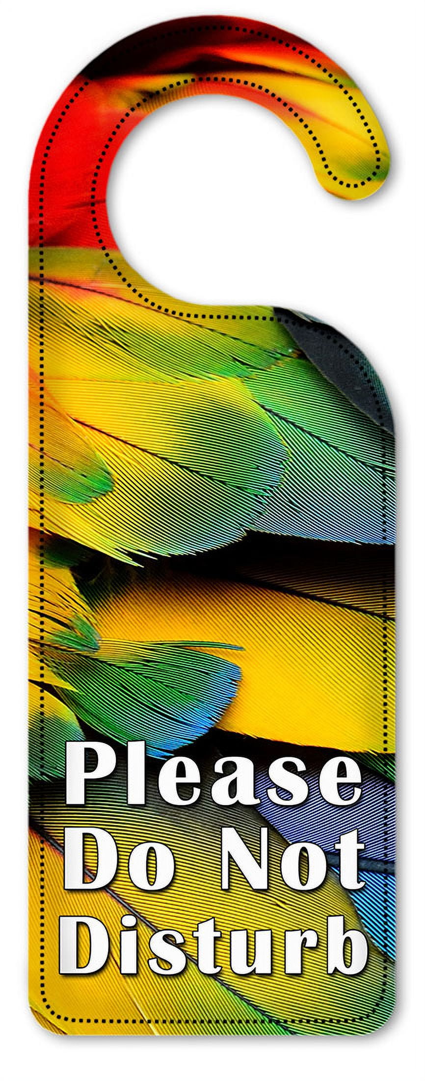 Do Not Disturb Door Knob Hanger Sign - McCaw Feathers - Walmart.com