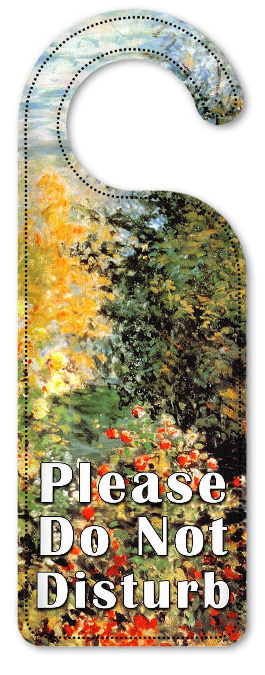 Do Not Disturb Door Knob Hanger Sign - Monet: Stiller Winkle - Walmart.com