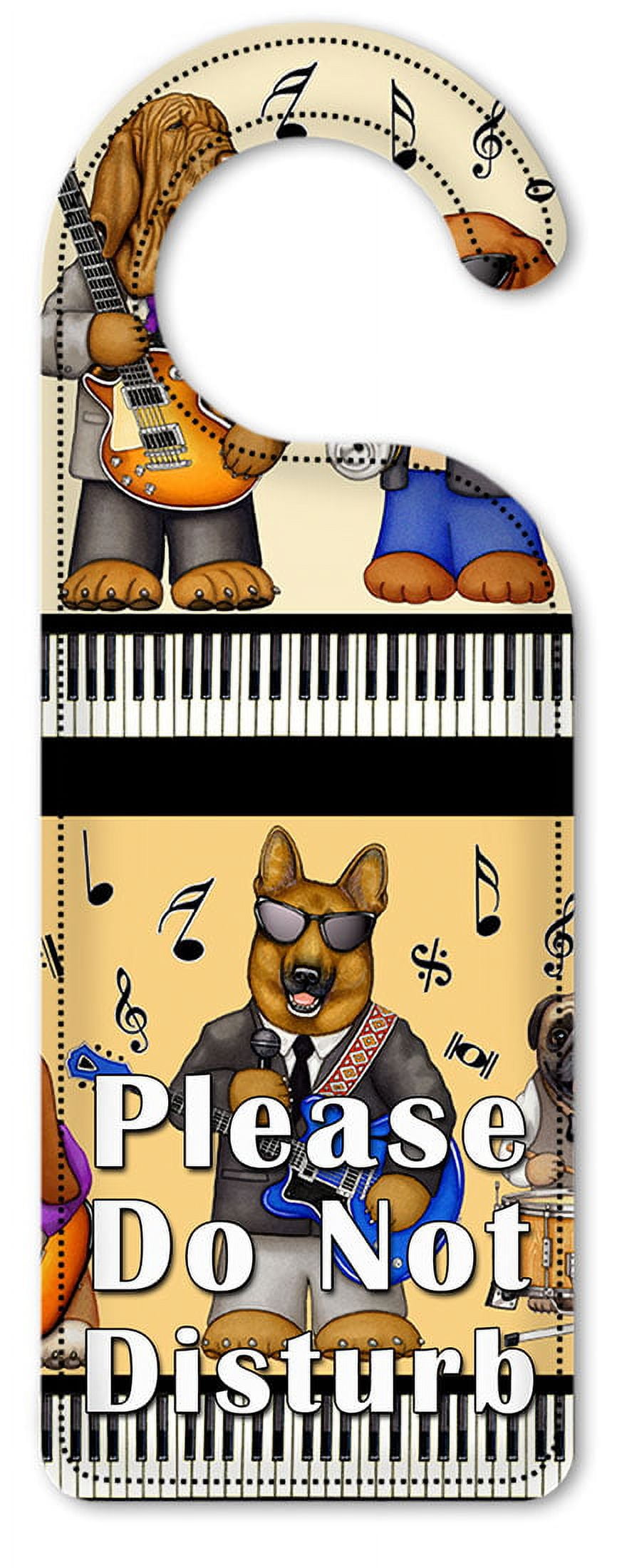 Do Not Disturb Door Knob Hanger Sign - Musical Dogs - Image by Dan ...