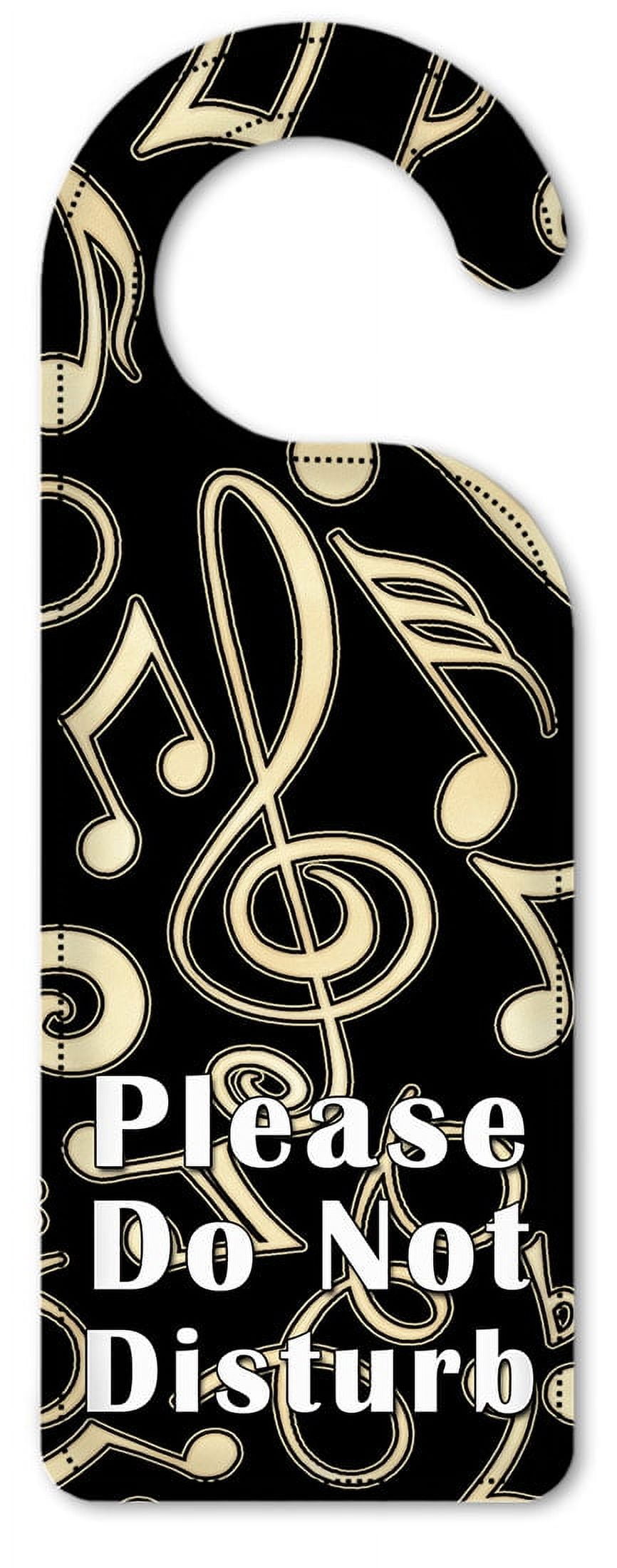 Do Not Disturb Door Knob Hanger Sign - Musical Notes - Image by Dan ...