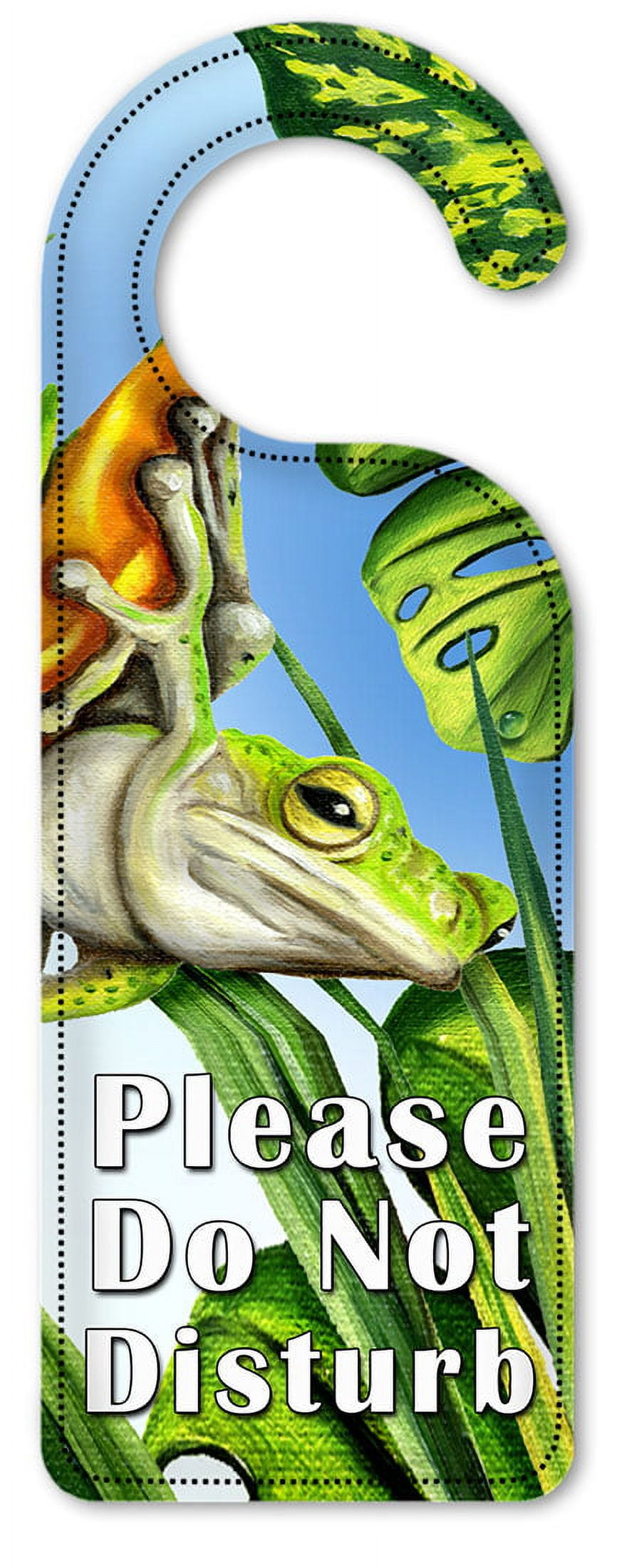 Do Not Disturb Door Knob Hanger Sign - Paradise Frog - Walmart.com
