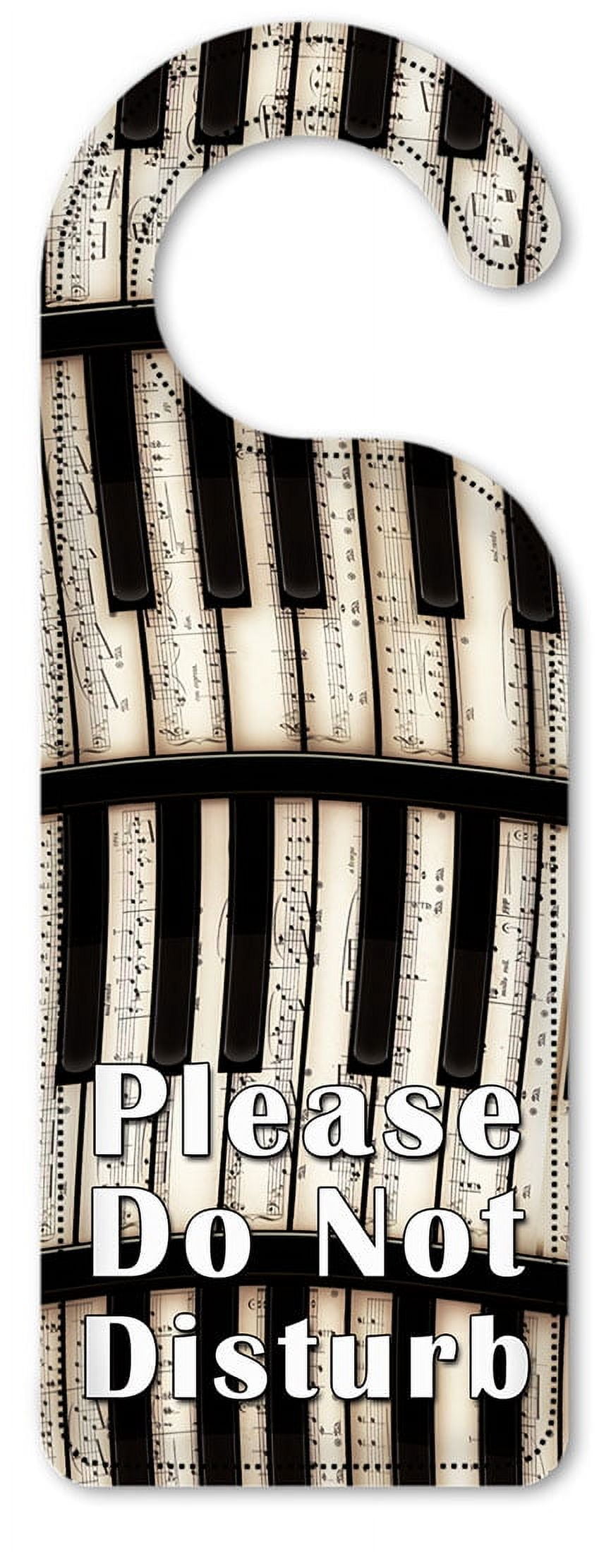 Do Not Disturb Door Knob Hanger Sign - Piano Keys - Image by Dan Morris ...