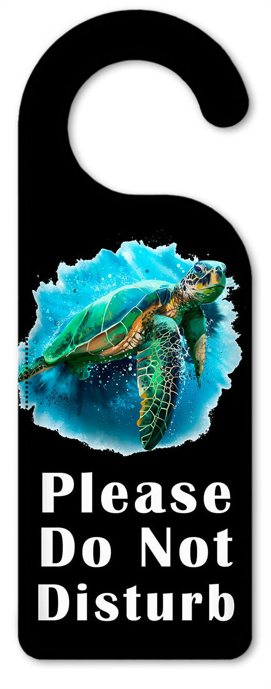 Do Not Disturb Door Knob Hanger Sign - Sea Turtle Painting - Walmart.com