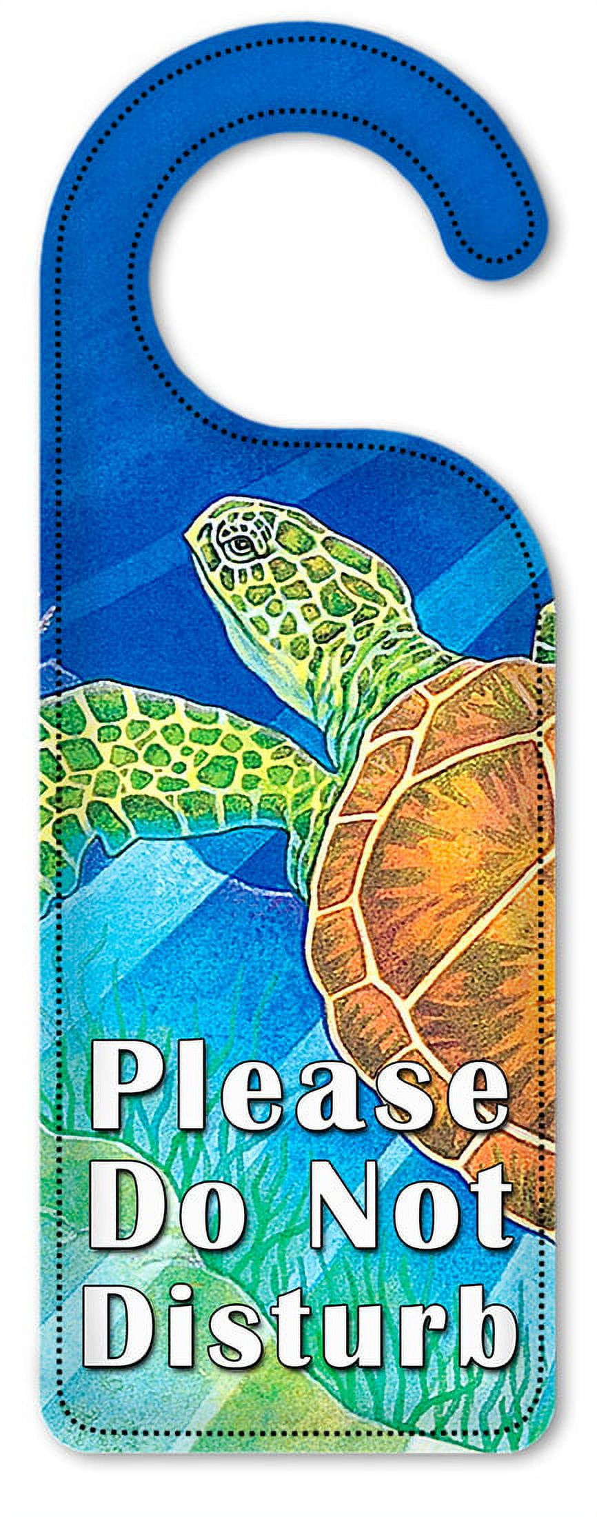 Do Not Disturb Door Knob Hanger Sign - Sea Turtle - Walmart.com