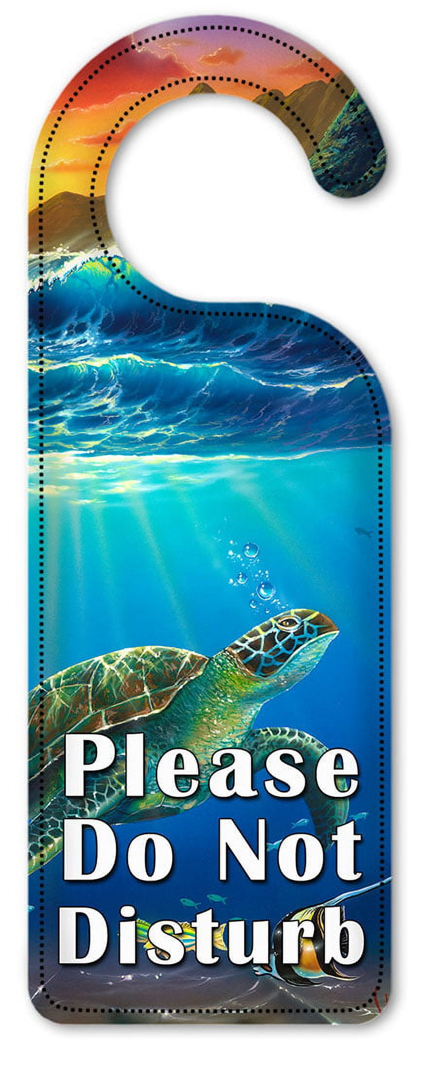 Do Not Disturb Door Knob Hanger Sign - Sea Turtles - Walmart.com