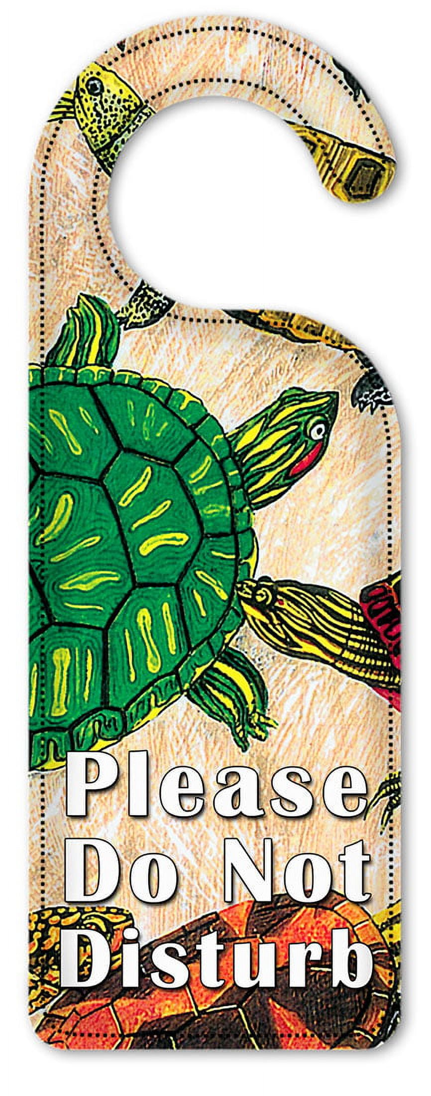 Do Not Disturb Door Knob Hanger Sign - Turtles - Walmart.com