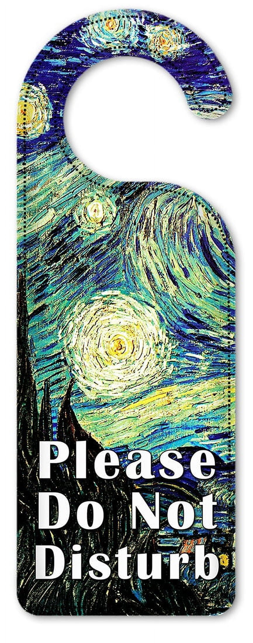 Do Not Disturb Door Knob Hanger Sign - Van Gogh: Starry Night - Walmart.com