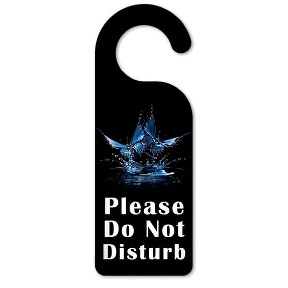 Do Not Disturb Door Knob Hanger Sign - Water Butterflies - Walmart.com