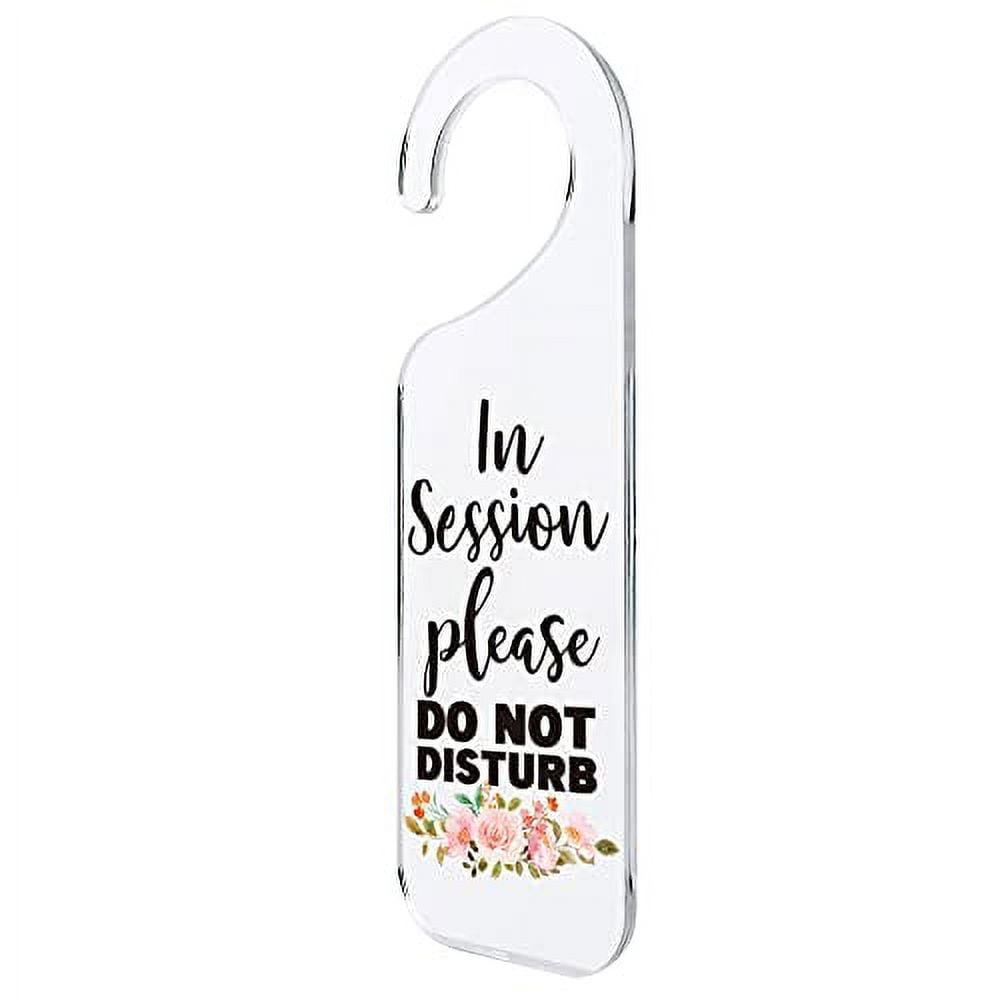 Do Not Disturb Door Sign Engraved Acrylic Hanger Handle Home Decor ...
