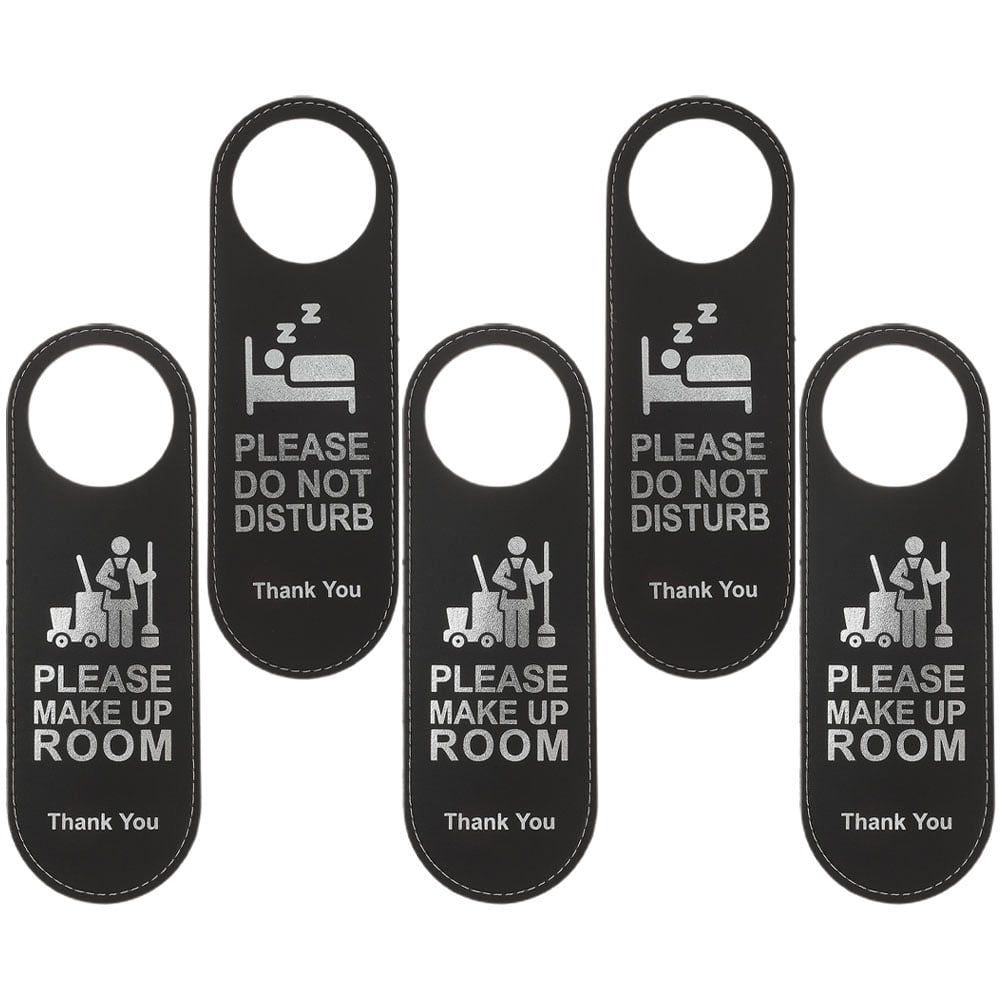 Do Not Disturb Double-sided Door Listing Hotel Hanger Signs Leather ...
