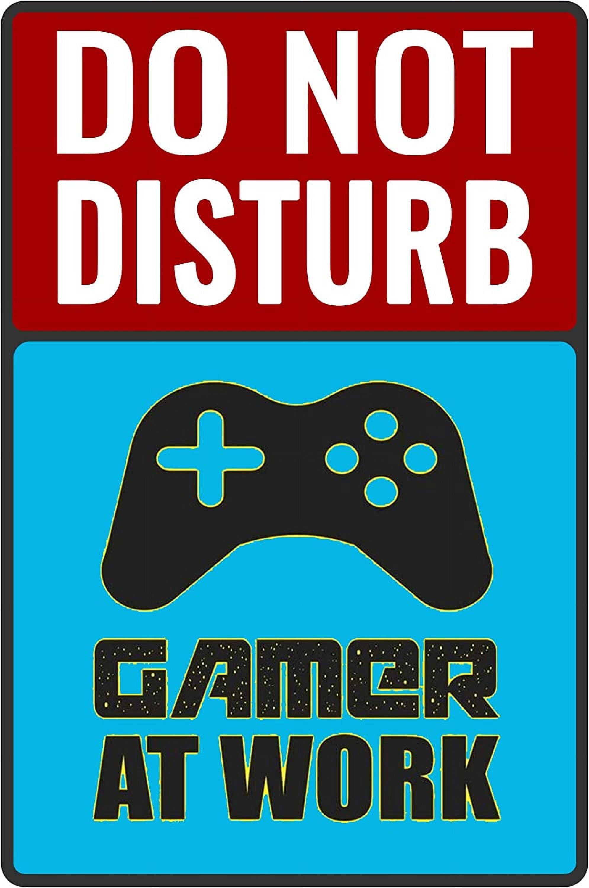 Do Not Disturb Gamer At Work Sign - Gamer Gifts For Teen Room Decor ...