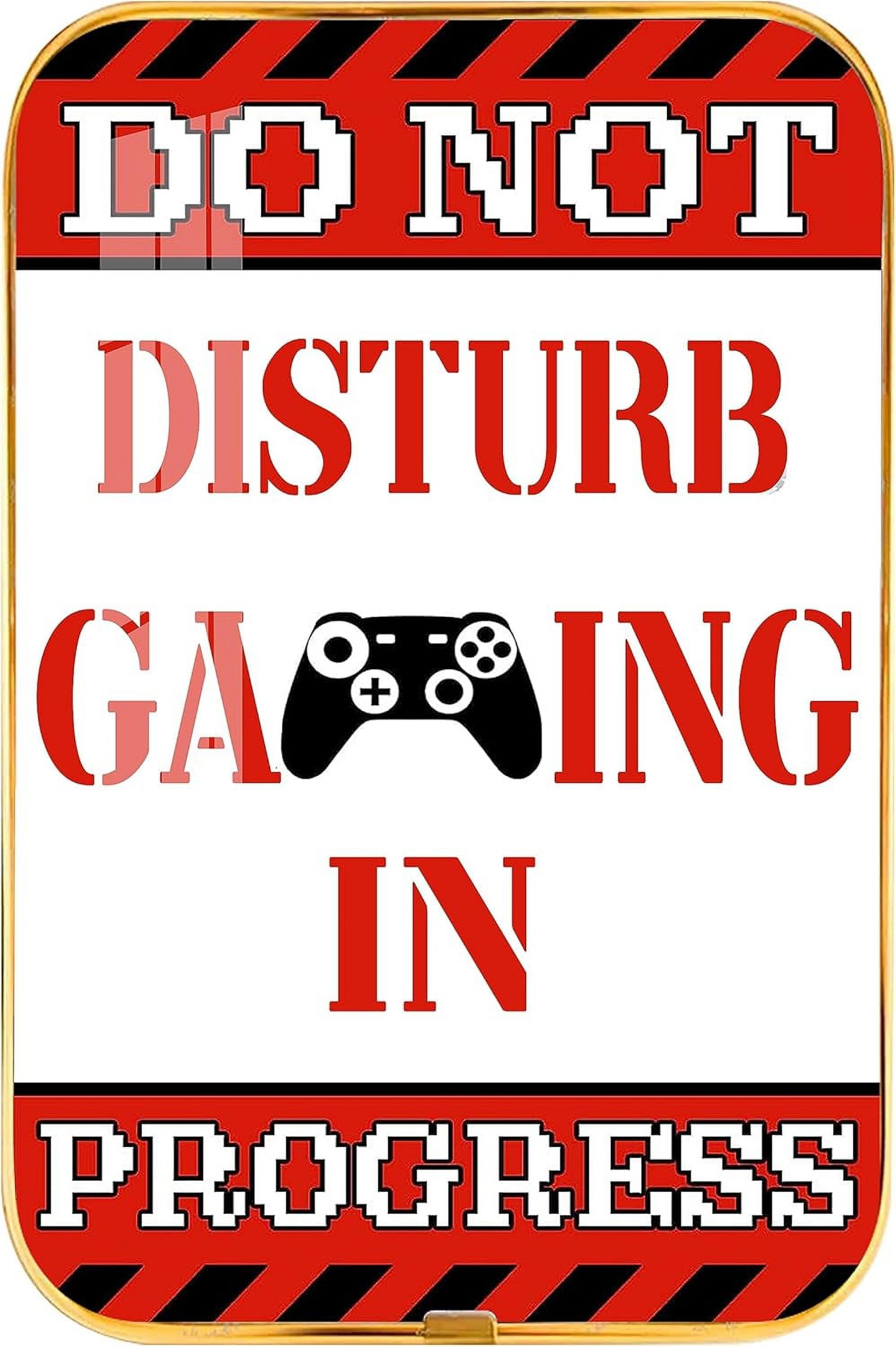 Do Not Disturb Gaming In Progress Bedroom Door Sign Game Sign Funny ...