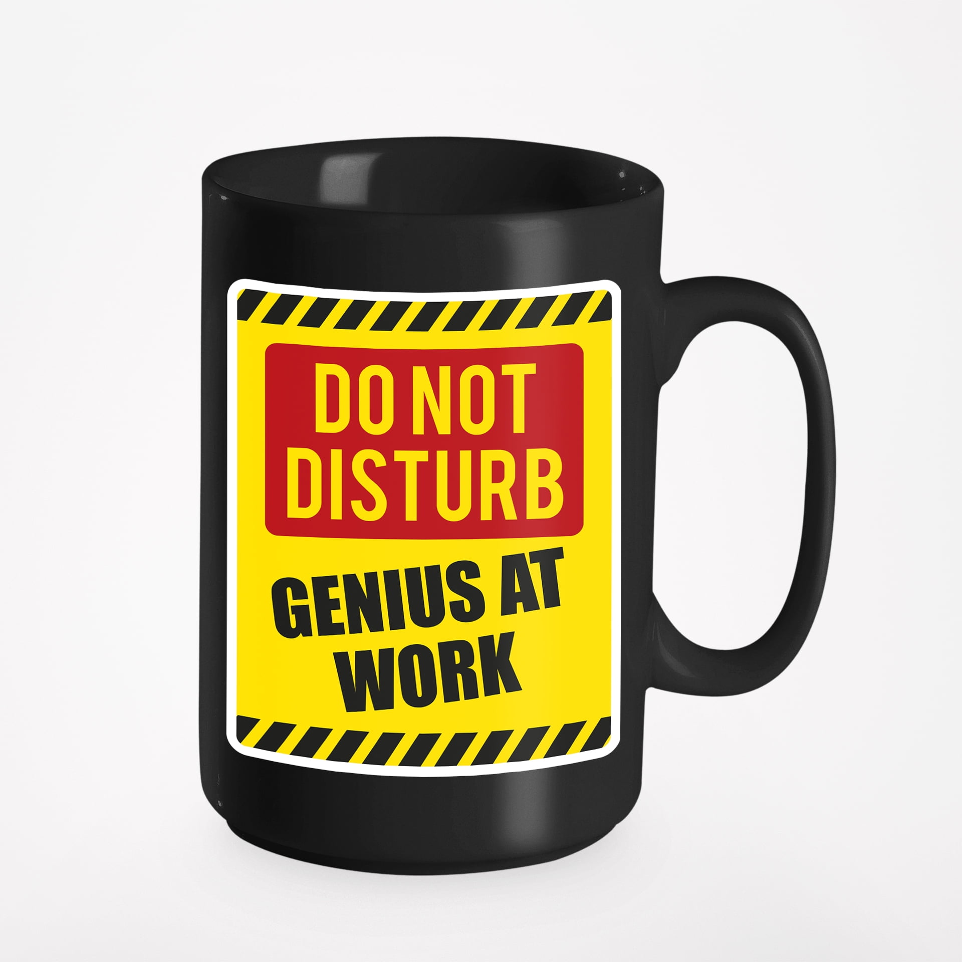Do Not Disturb, Genius at Work, Black 15oz Ceramic Mug - Walmart.com