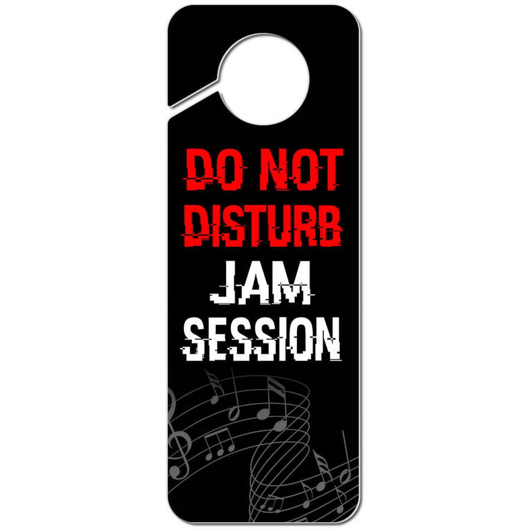 Do Not Disturb Jam Session Plastic Door Knob Hanger Sign - Walmart.com