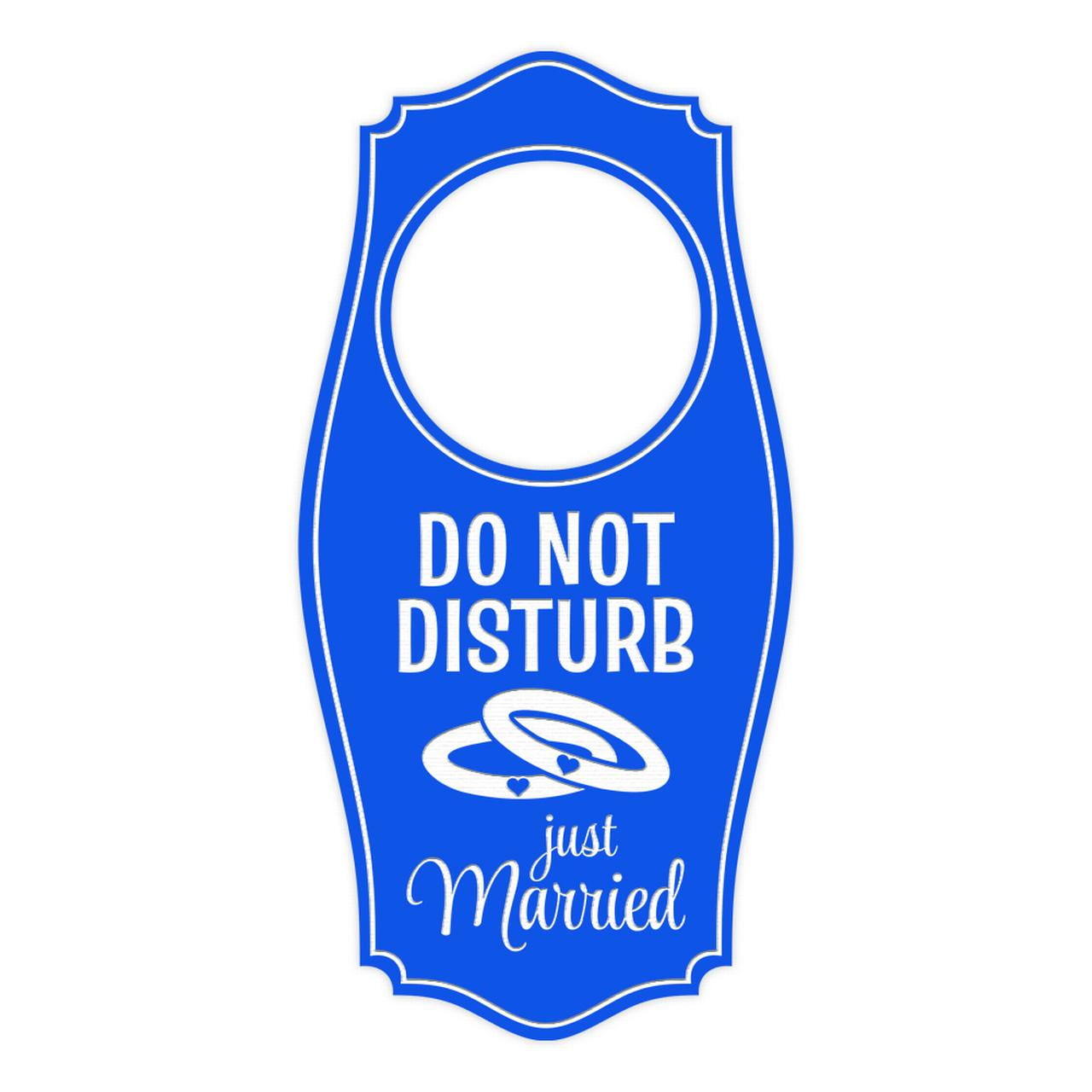 Do Not Disturb Just Married Door Hanger | House or Business Door Sign ...