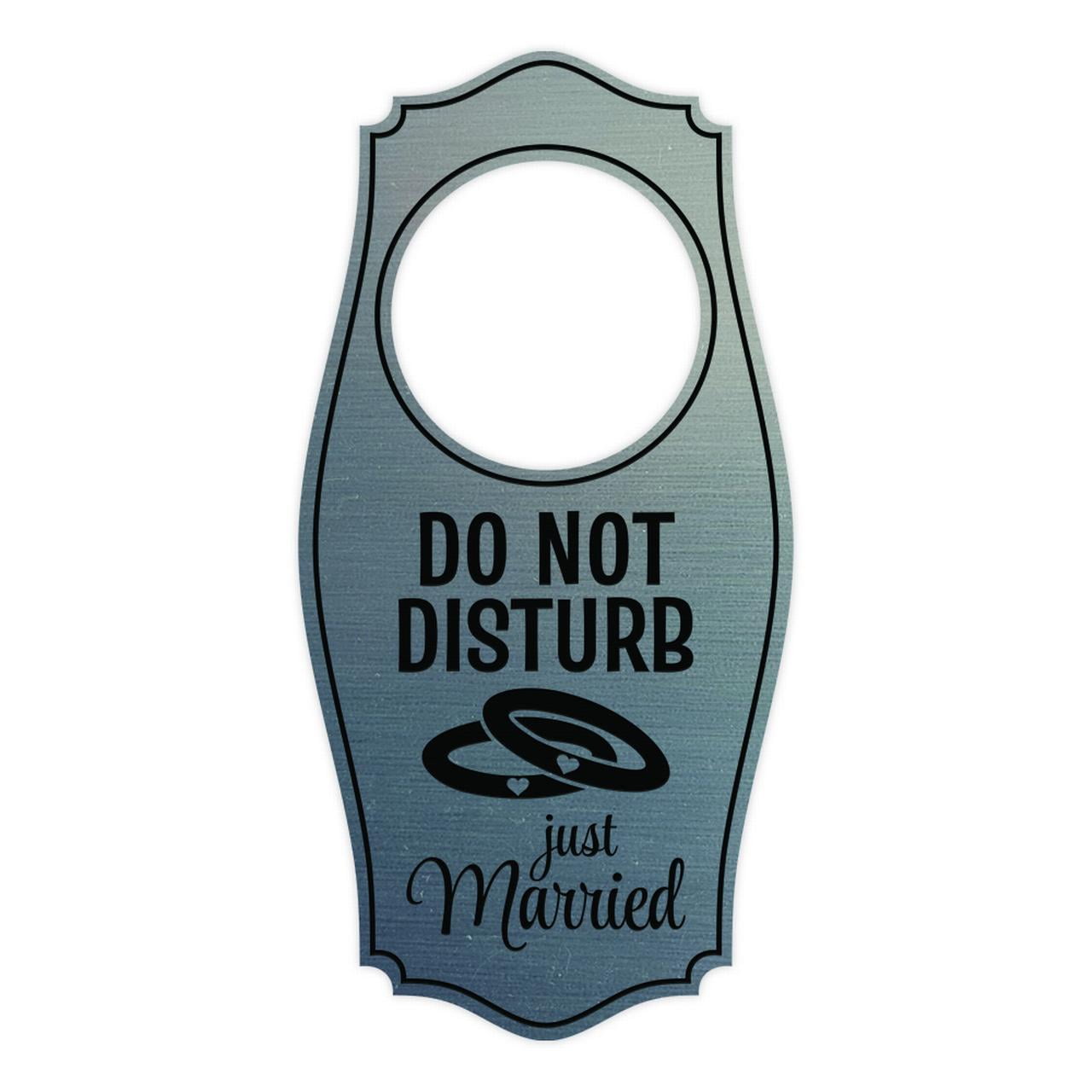 Do Not Disturb Just Married Door Hanger | House or Business Door Sign ...