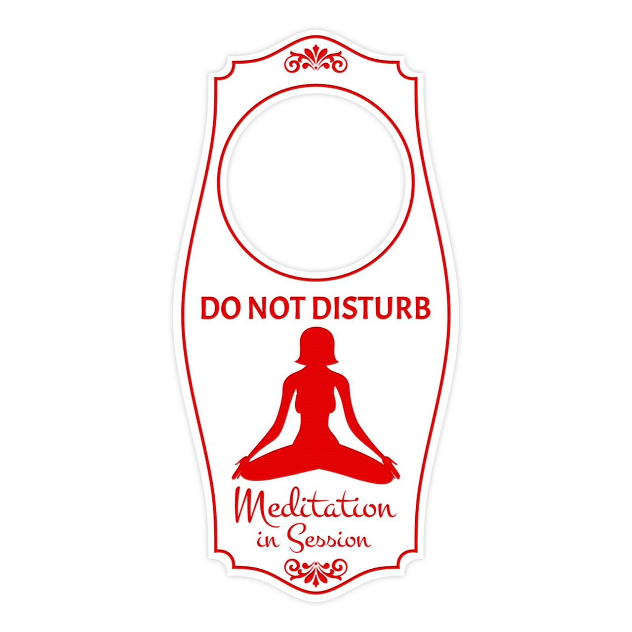 Do Not Disturb Meditation In Session Door Hanger | House or Business ...