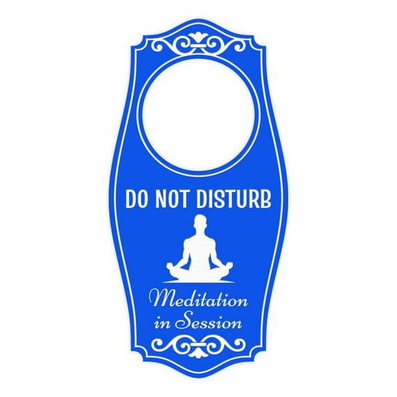 Do Not Disturb Meditation In Session (Man) Door Hanger | House or ...