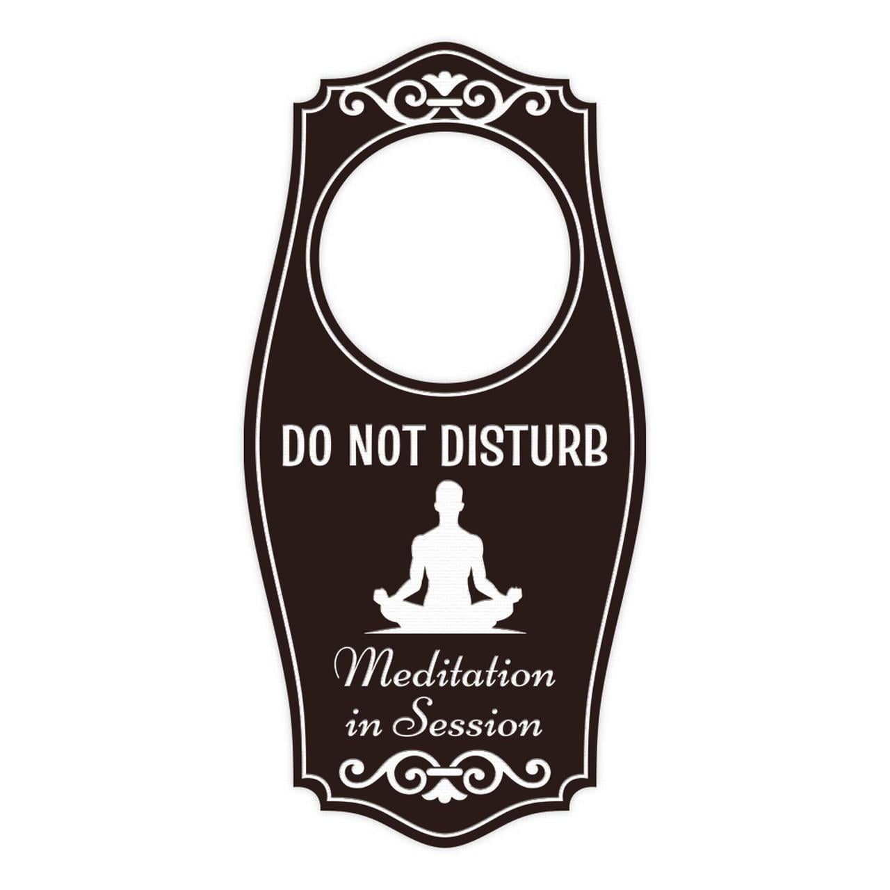 Do Not Disturb Meditation In Session (Man) Door Hanger | House or ...