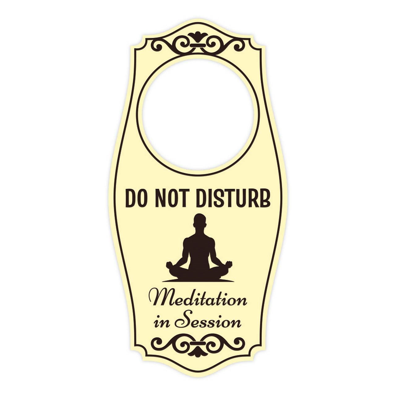 Do Not Disturb Meditation In Session (Man) Door Hanger | House or ...