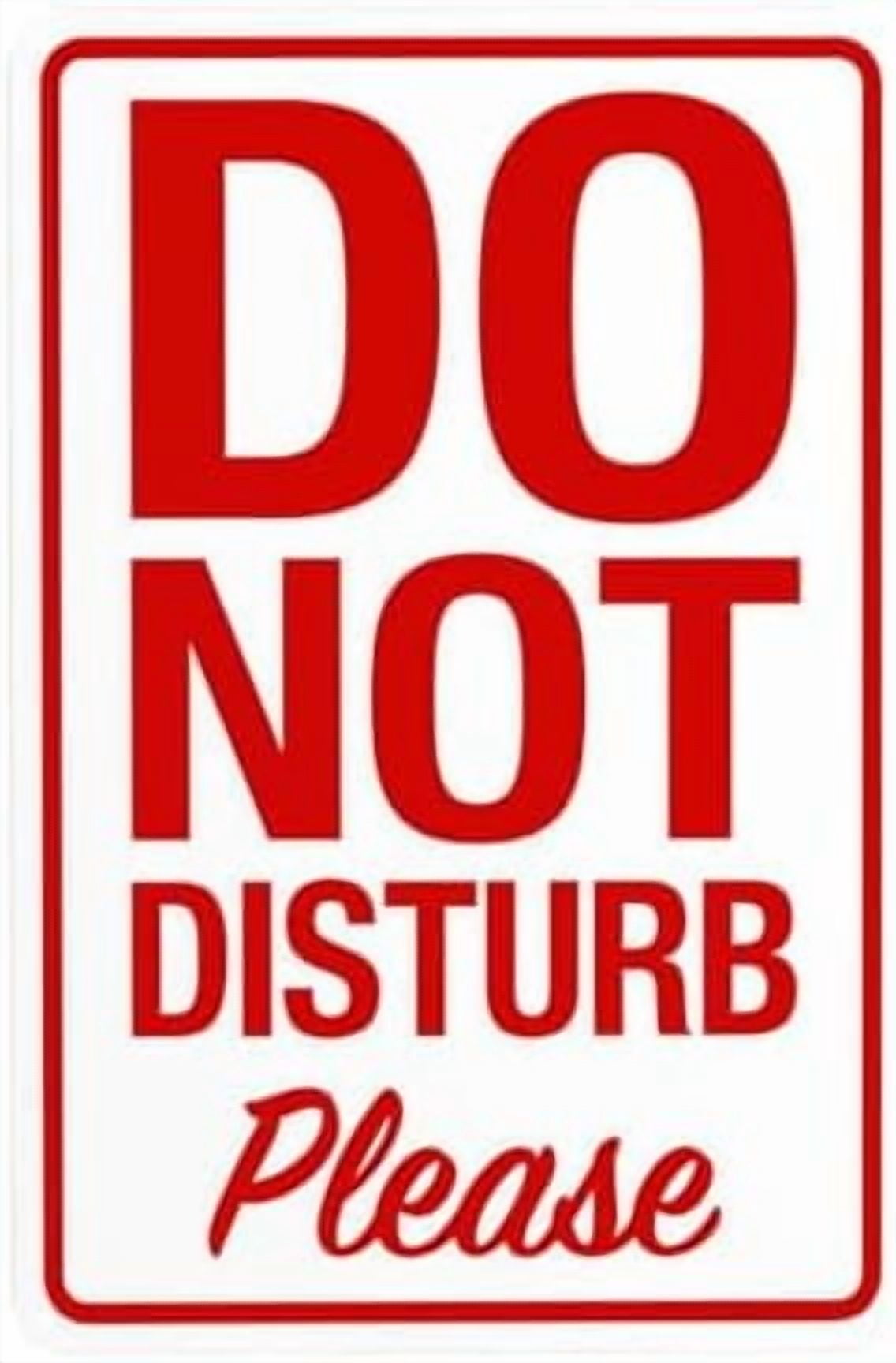 Do Not Disturb Please Warning Sign, Door Security Metal Signs for ...