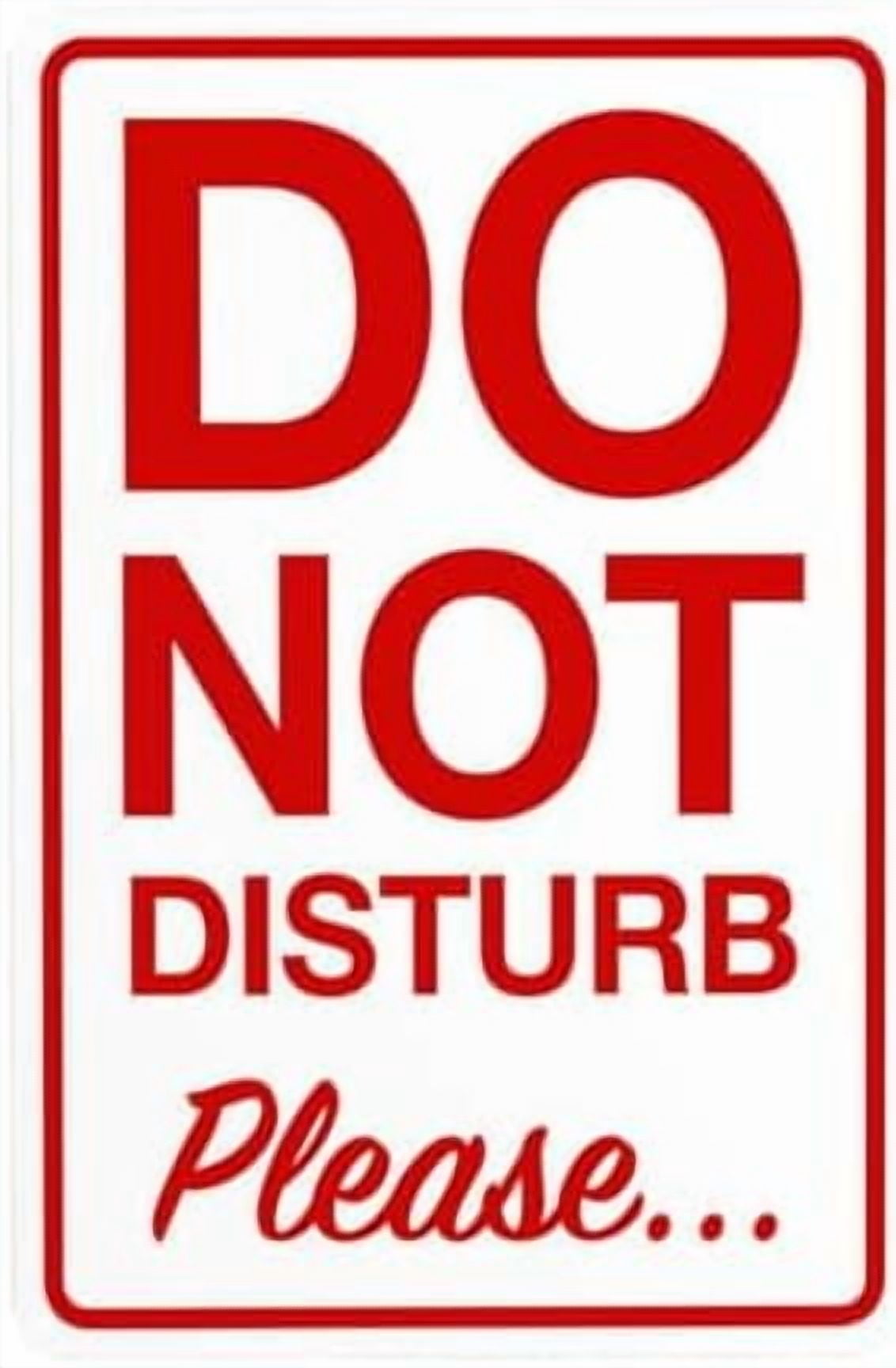 Do Not Disturb Please Warning Signs, Door Security Metal Signs for ...