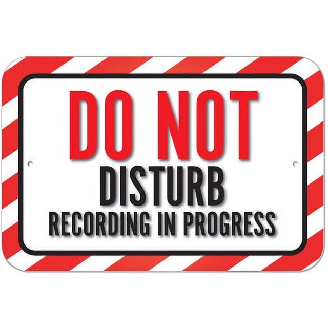 Do Not Disturb Recording In Progress Sign - Walmart.com