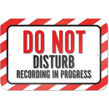 Recording in Progress Microphone Sign - Walmart.com
