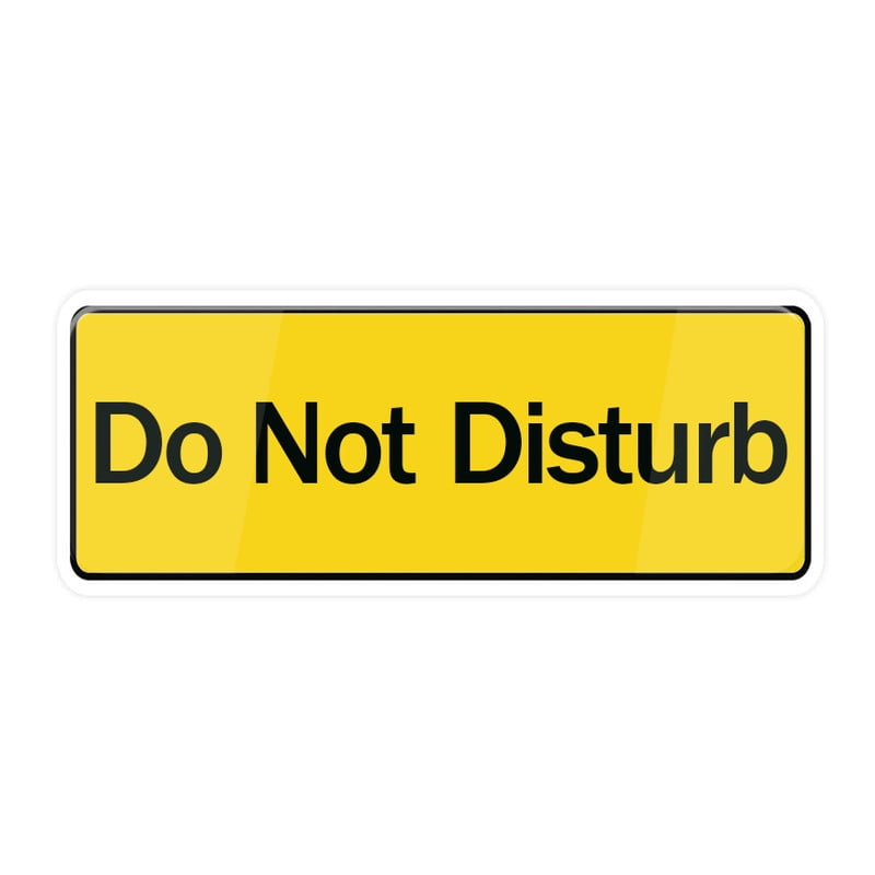 Do Not Disturb Sign, 9 X 3 Inch Acrylic Plastic Sign With Symbols, Self ...