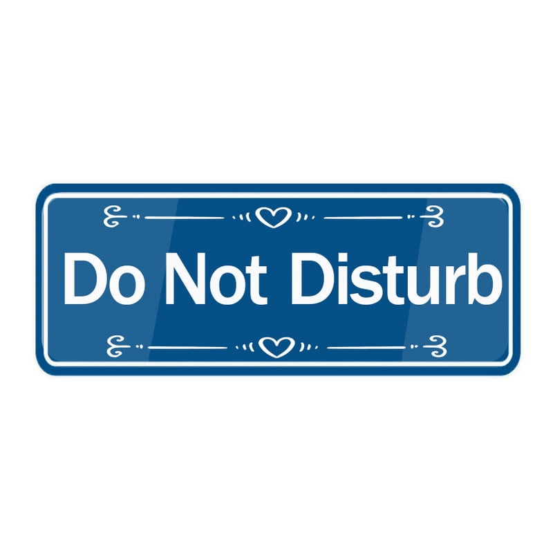 Do Not Disturb Sign, 9 X 3 Inch Acrylic Plastic Sign With Symbols, Self ...