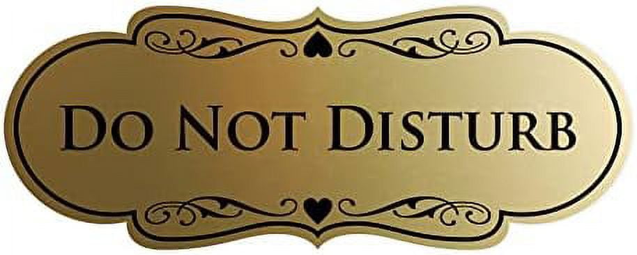 Do Not Disturb Sign (Brushed Gold) - Small - Walmart.com