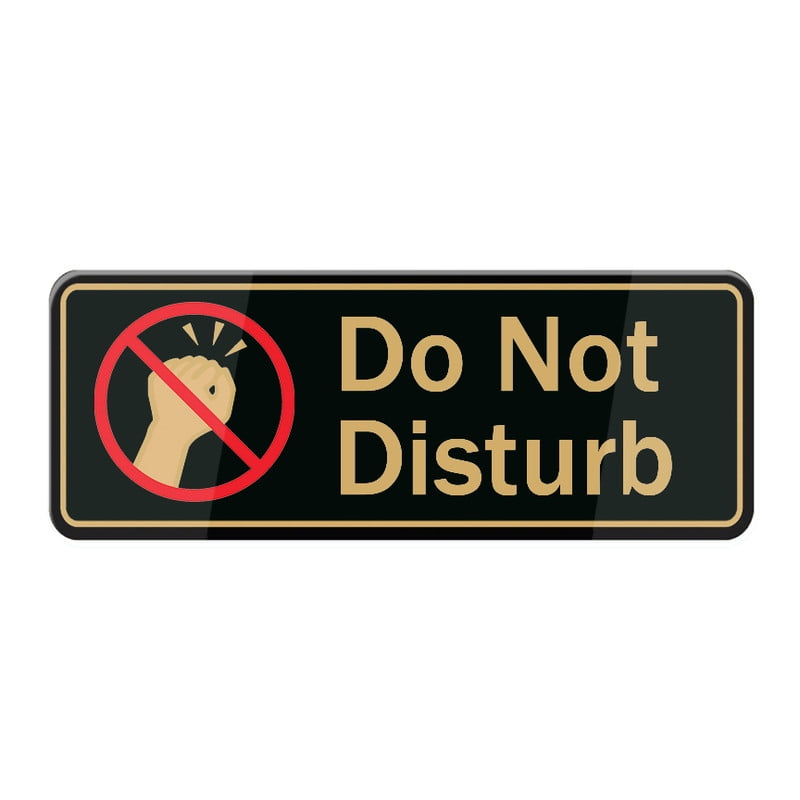 Do Not Disturb Sign For House, 10X3 Inch Acrylic Plaque With Strong ...