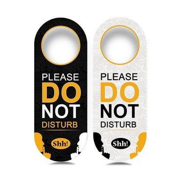 Double Sided Do Not Disturb Sign Board Hotel Doorknob Hanger Hanging ...