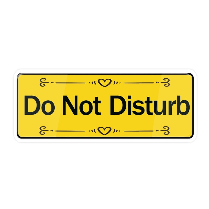 Do Not Disturb Sign, Main Official Self Adhesive Sign For Door Or Wall ...