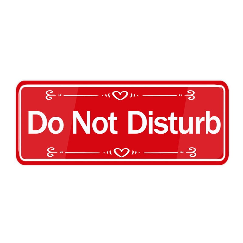 Do Not Disturb Sign, Main Official Self Adhesive Sign For Door Or Wall ...