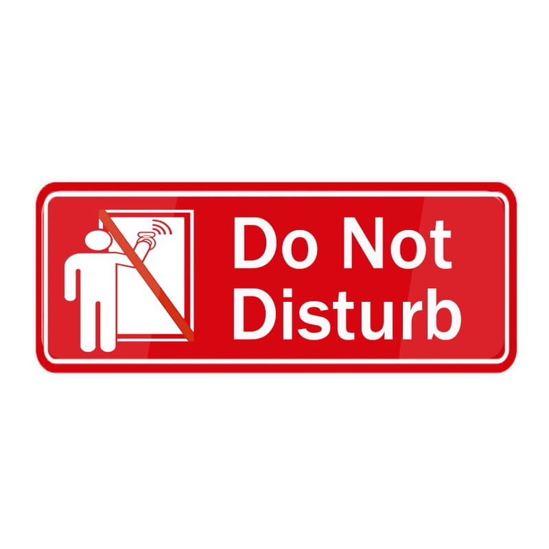 Do Not Disturb Sign, Main Official Self Adhesive Sign For Door Or Wall ...