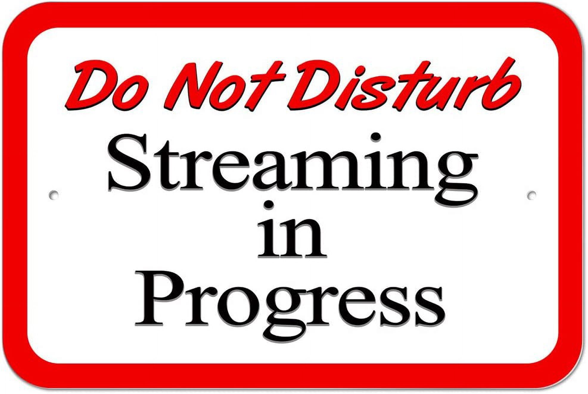Do Not Disturb Streaming in Progress Sign - Walmart.com